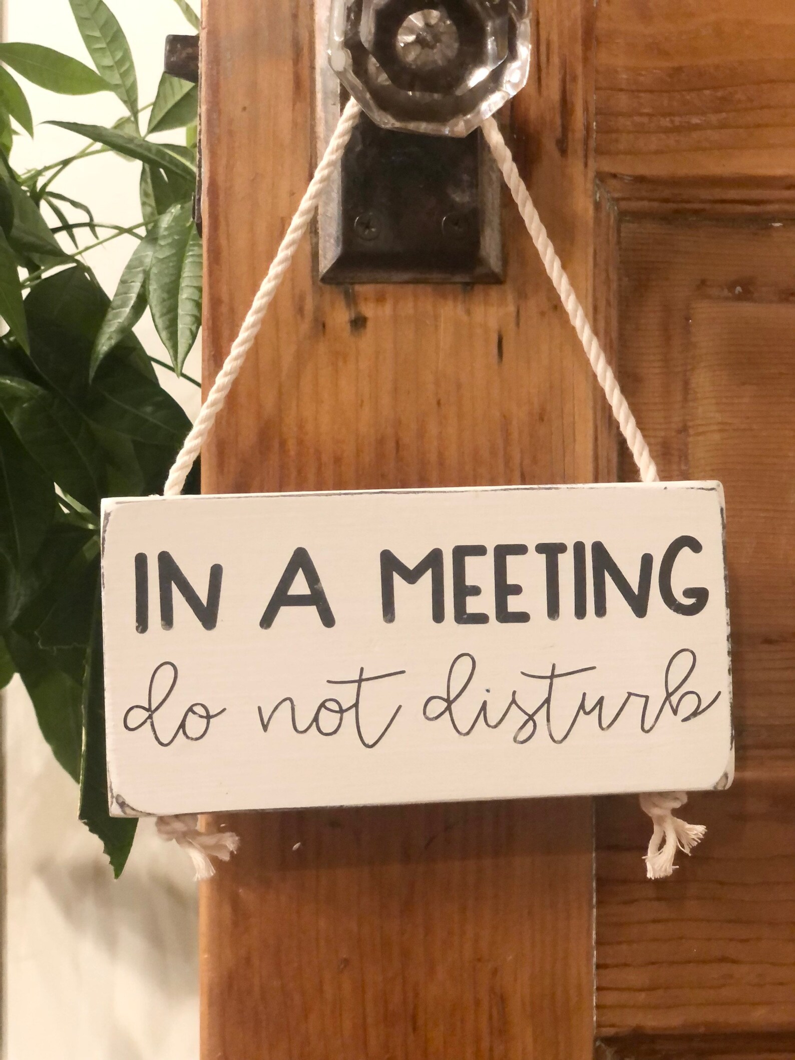 In a meeting sign do not enter sign sign for office front | Etsy