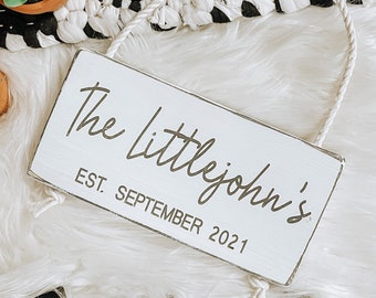 Hanging Date Sign - Etsy