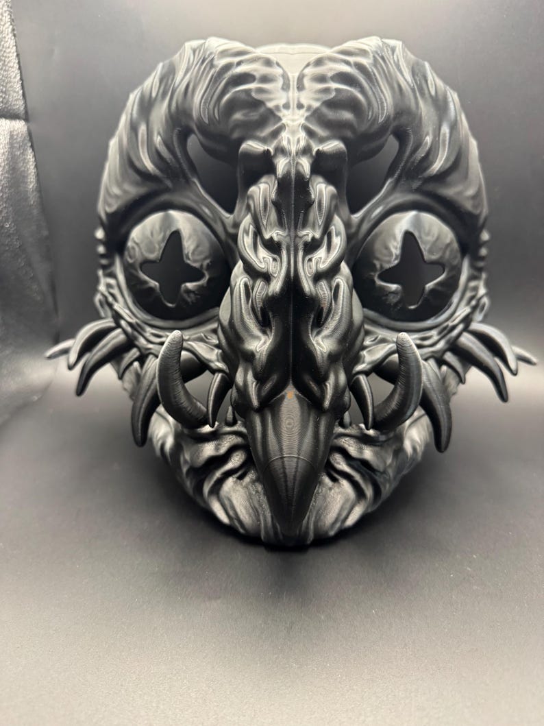 Furry Base Demonic Owl Mask - Etsy