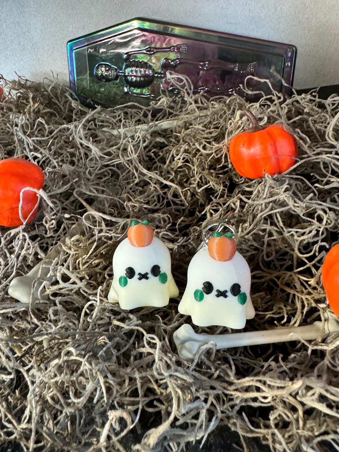 Peach Ghost Spooky Friend Halloween - Etsy