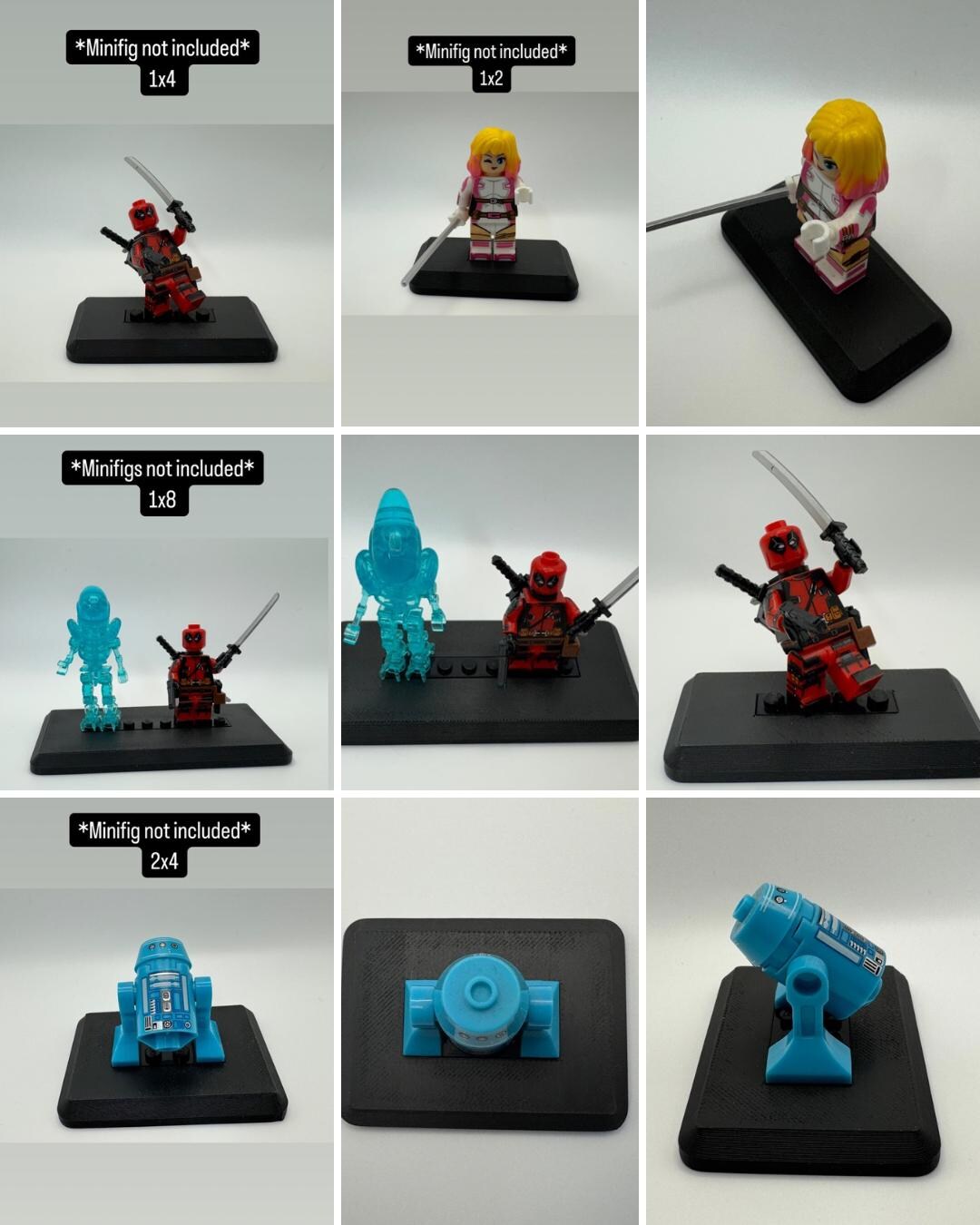 Lego Inspired Minifig Display Stands - Etsy