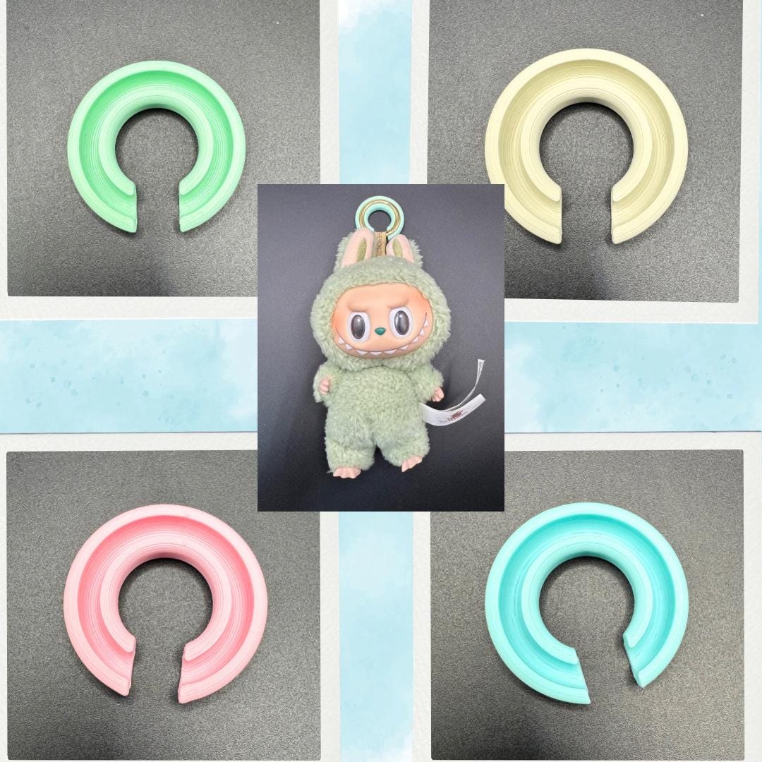 Labubu Security Clip 3D Printed Popmart Keychains Keyring Protector - Etsy