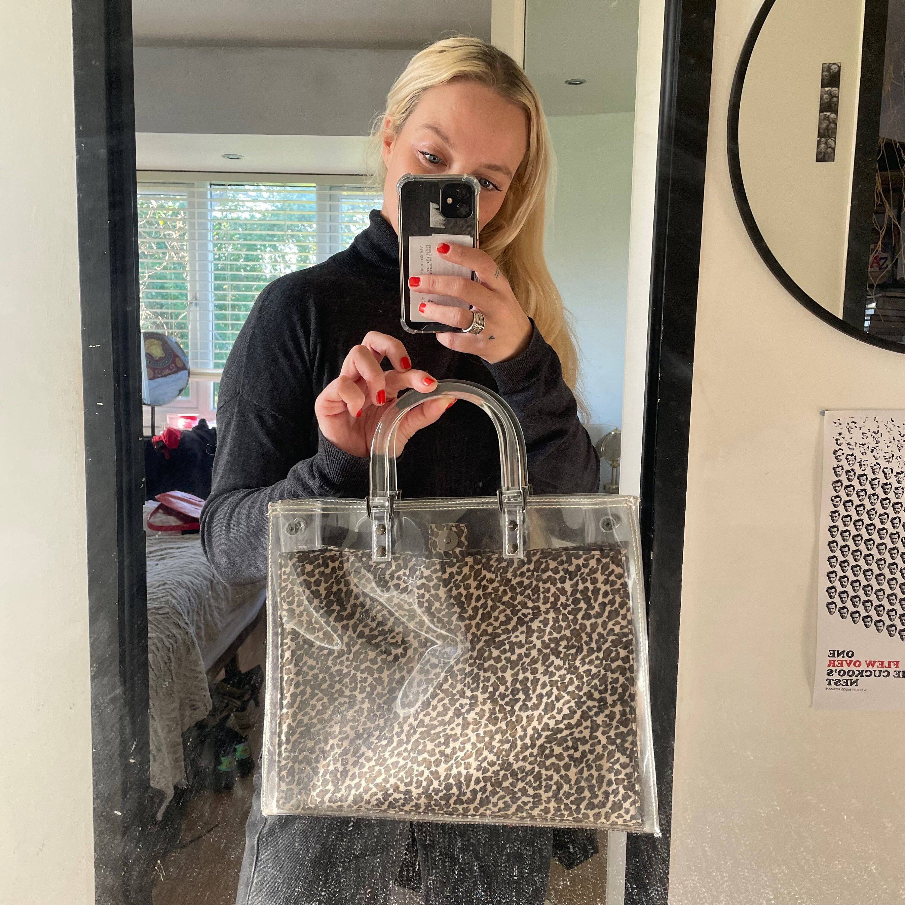 Gorgeous Vintage Clear Plastic & Leopard Print Handbag - Etsy