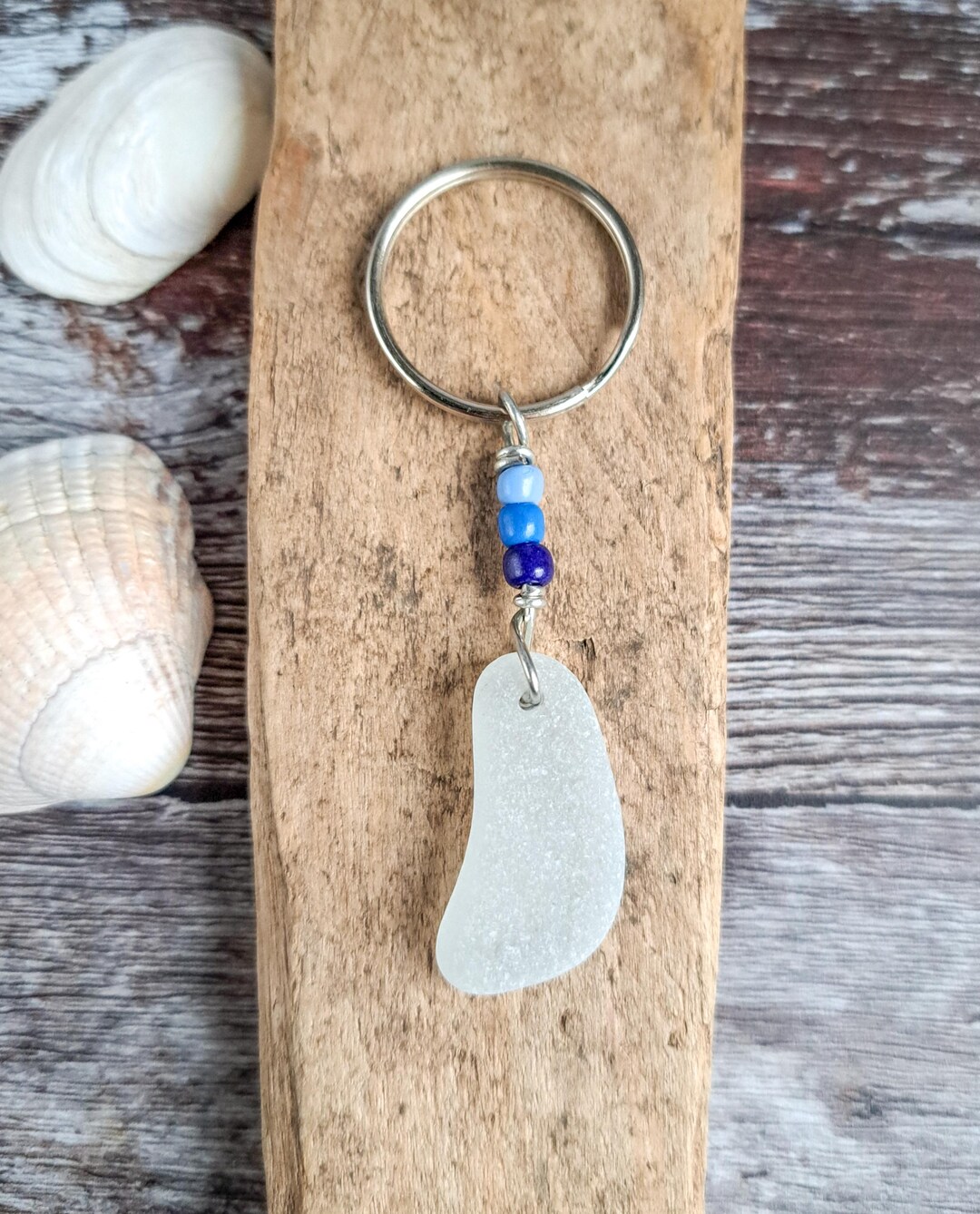 Scottish Sea Glass Keyring: Beach Style, New Home Gift - Etsy