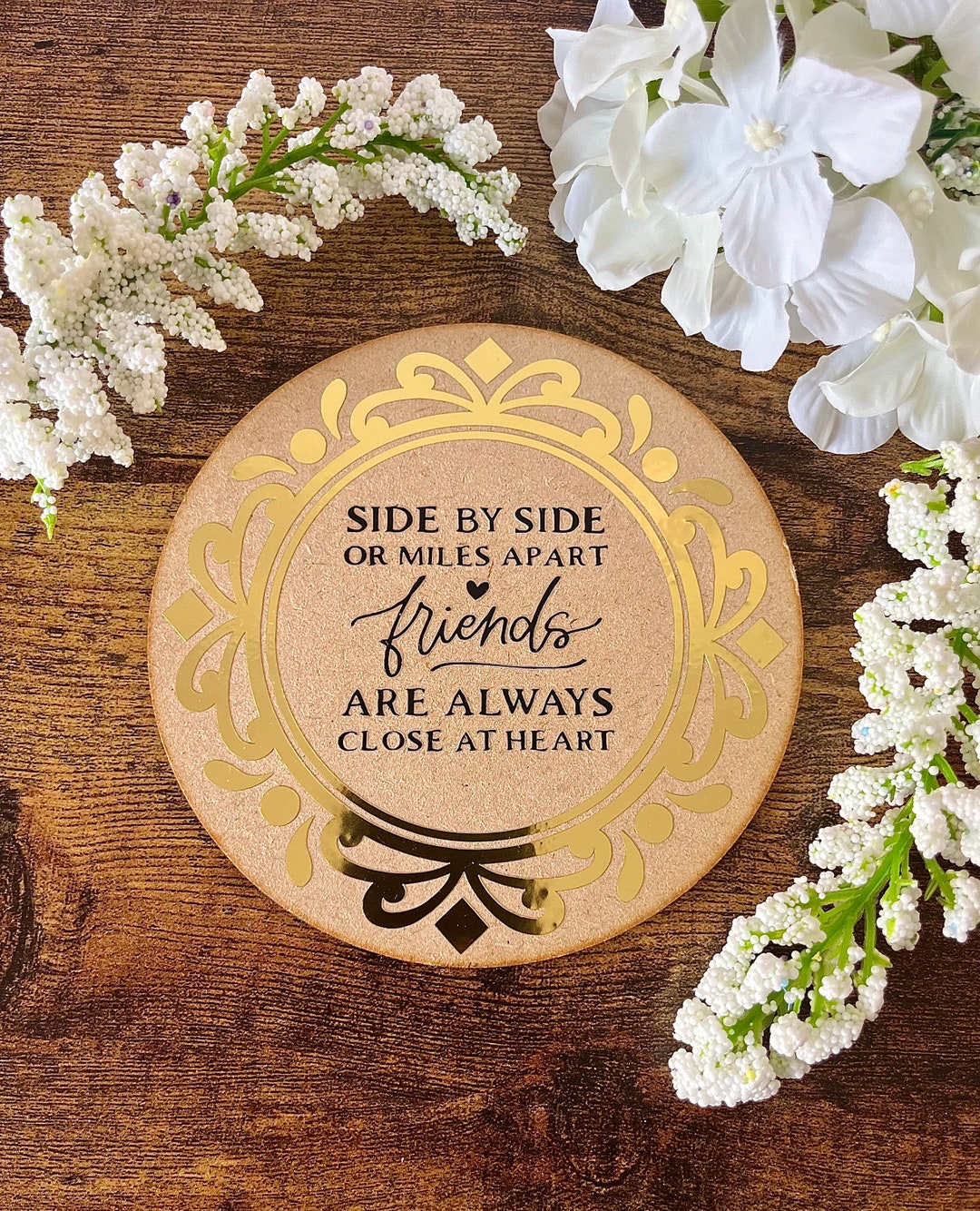 Friendship Wooden Plaque, Friend Quote, Sentimental Keepsake, Thank You ...