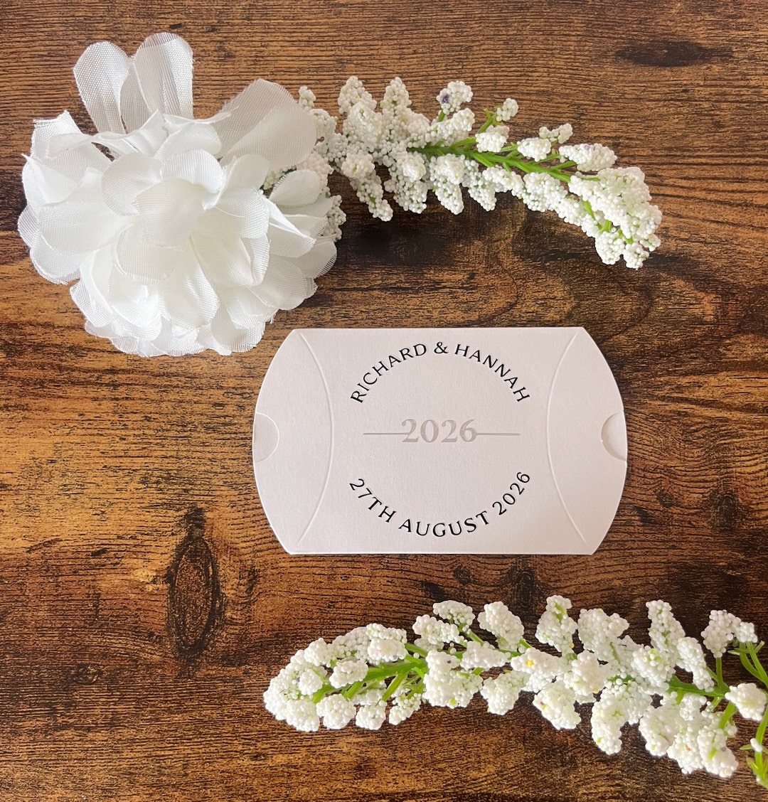 Favour Boxes, Wedding Favour Boxes, Personalised Names and Date ...