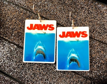 Shark Attack Mini Jaws Inspired Perler Beads Dangle Earrings Jewelry ...