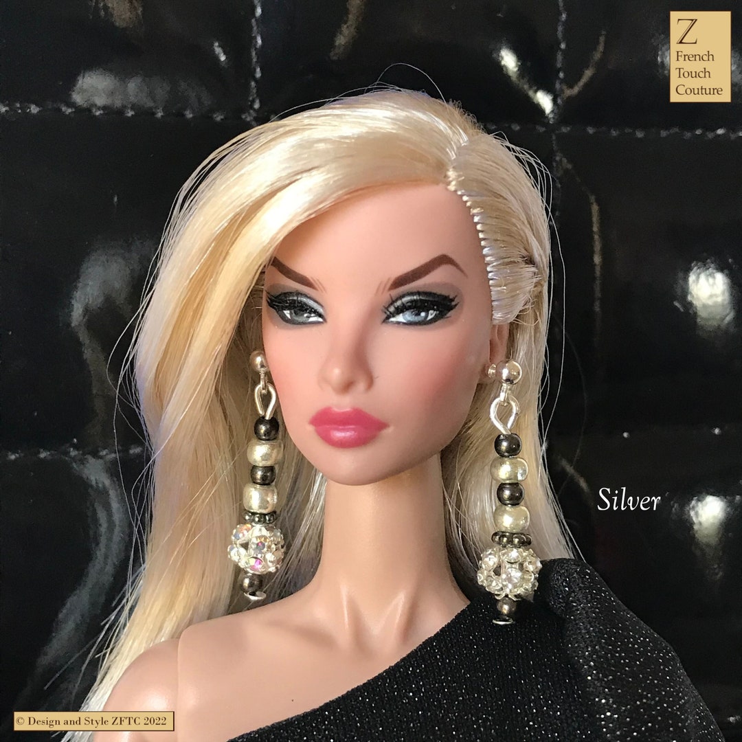 Handmade Crystal Earrings for Integrity Toys Dolls, Fashion Royalty ...