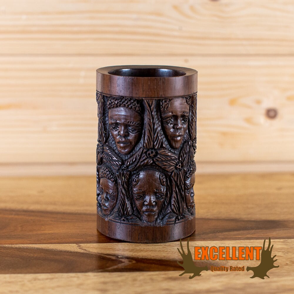 Authentic African Hand Carved Wood Cup LB5077 - Etsy