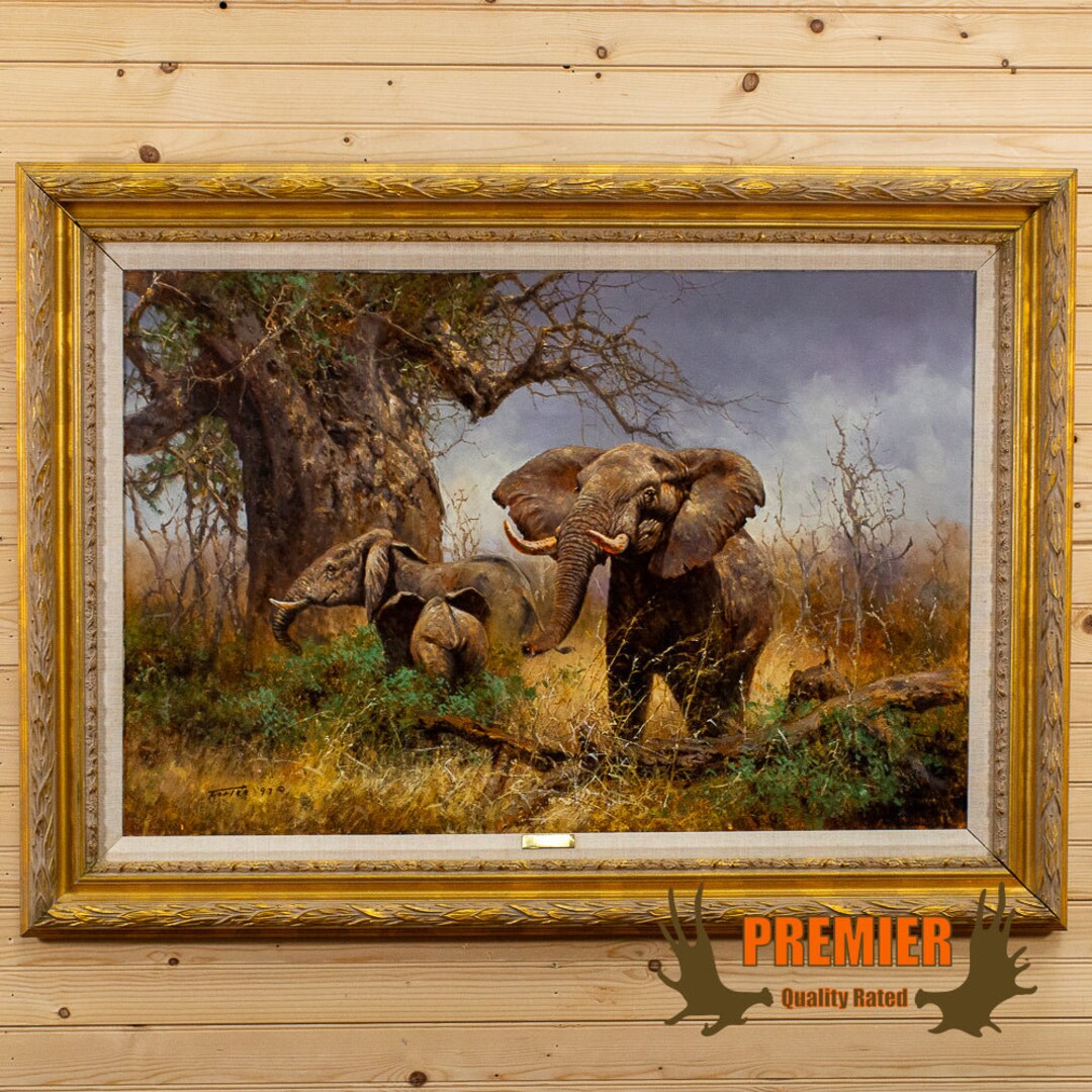 Signed Original Eric Forlee Painting on Canvas Entitled the Africa ...