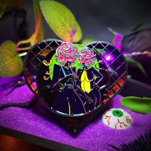 Limited Edition Lady Ghouls 2" Enamel Pin - Blacklight Variant - Etsy
