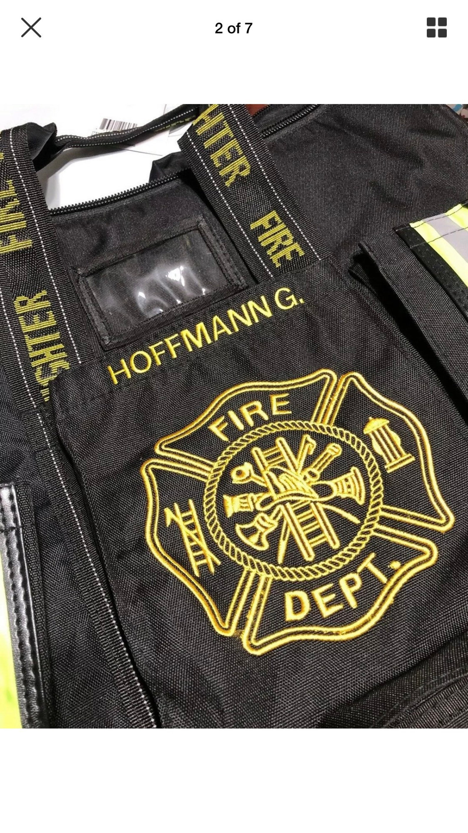 Personalized Firefighter Step-in Turnout Fire Gear Bag | Etsy