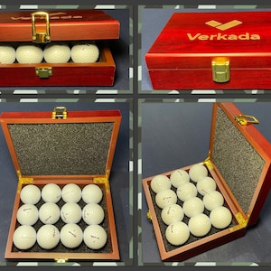 Personalized Rosewood Golf Ball Box: Engraved Golfer Gift - Etsy