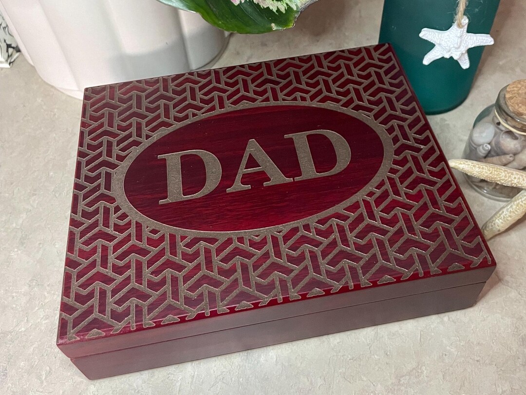 The Best Dad, Happy Fathers Day, Memory Box, Gift for Dad, Personalized ...