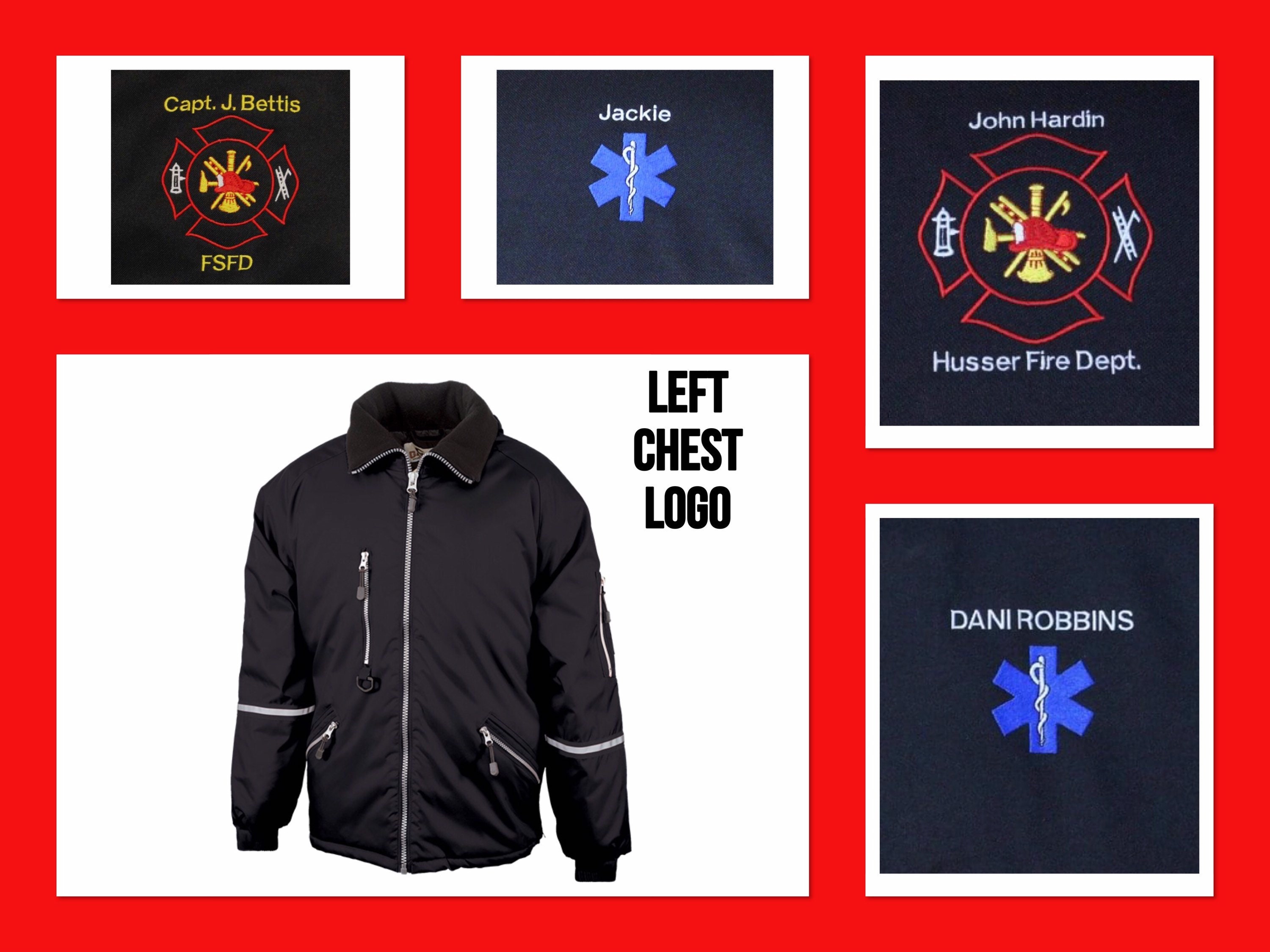 Personalized First-Responder Jacket Add your Name EMT Jacket | Etsy