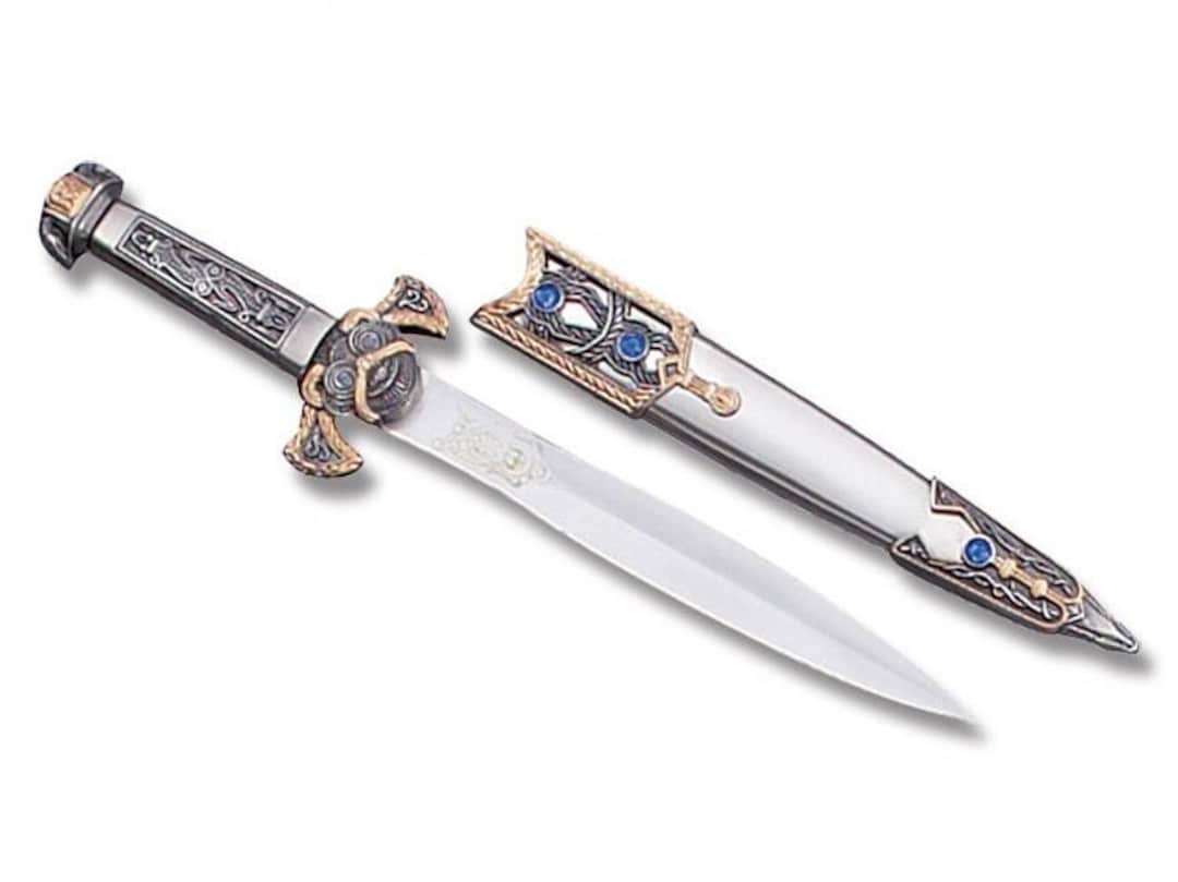 Personalized Jeweled Medieval Dagger Laser Engraved Jeweled - Etsy