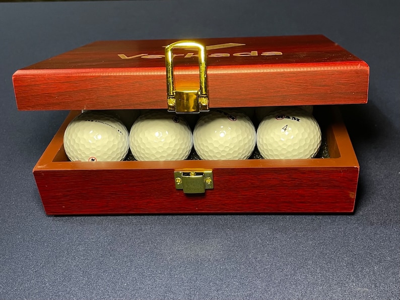 Personalized Rosewood Golf Ball Box: Engraved Golfer Gift - Etsy
