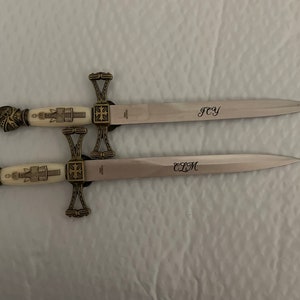 Personalized Medieval Dagger | Laser Engraved Stainless Steel With ...