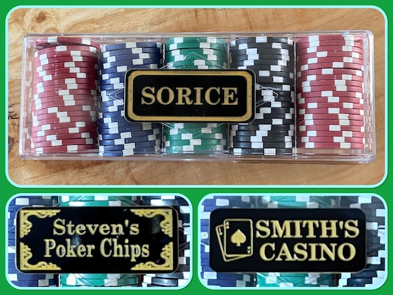 Personalized Poker Chip Set 100 Composite Poker Chips Set - Etsy