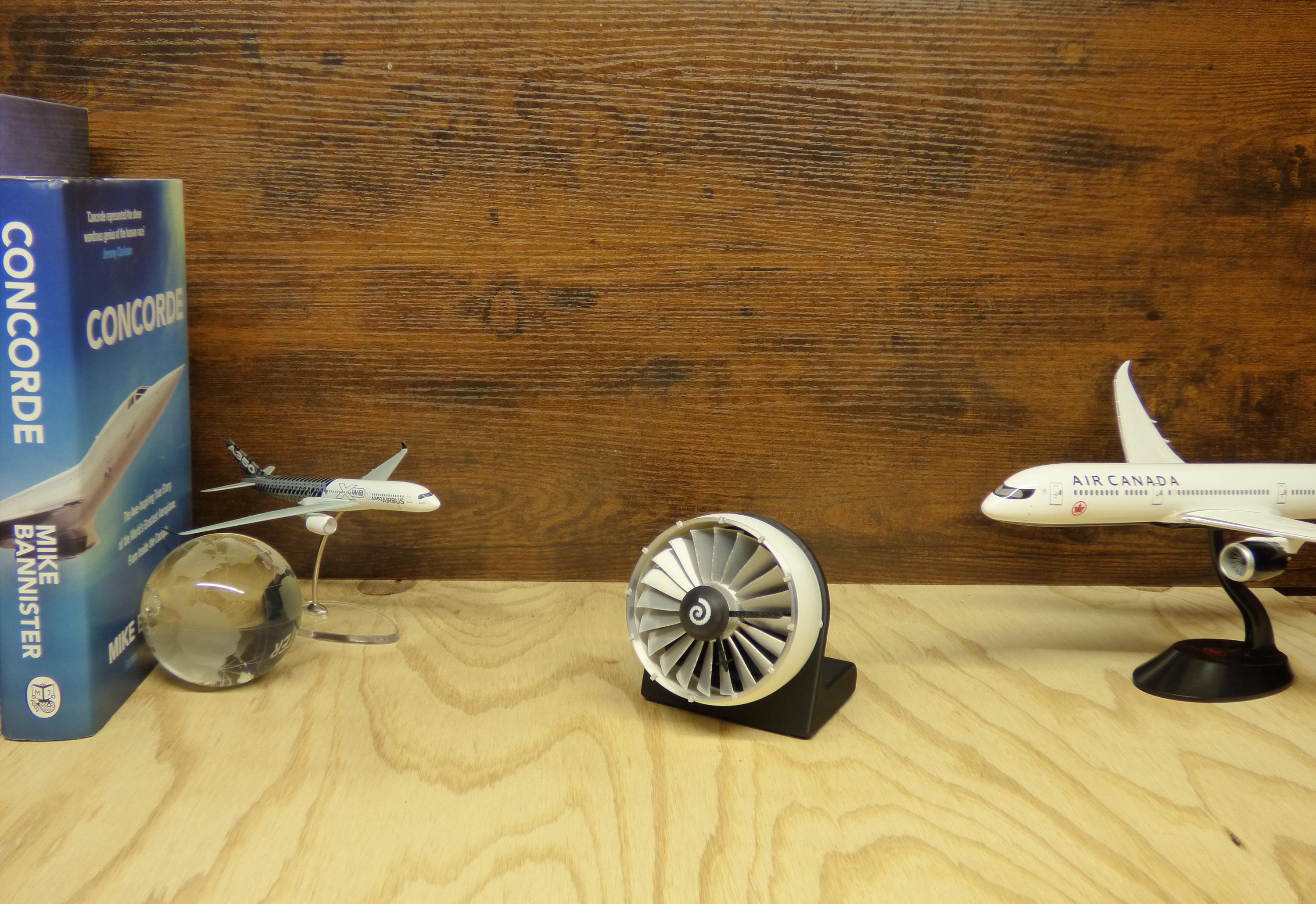Aviation Jet Engine Desk Clock - Etsy
