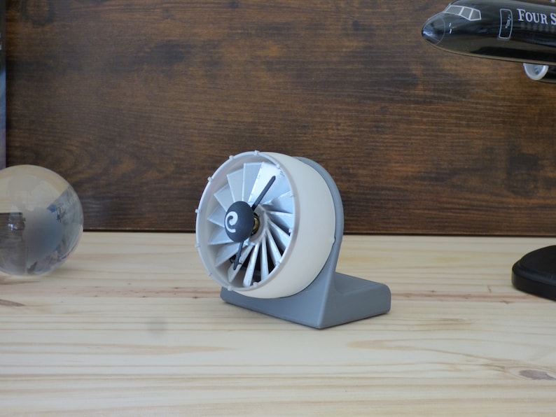Aviation Jet Engine Desk Clock - Etsy