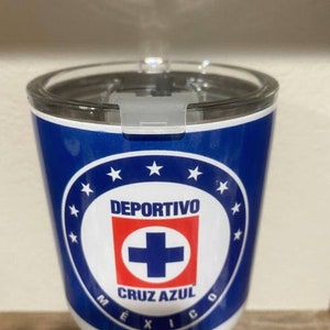 Termo Cruz Azul 30 Oz Stainless Steel Tumbler Silver and White ...