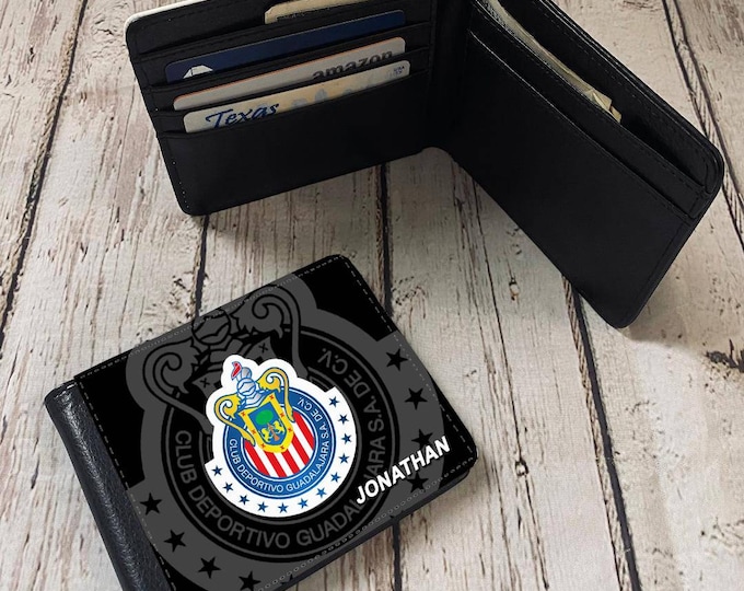 Custom Men Wallet Chivas De Guadalajara. Personalized Wallet. Gift ...