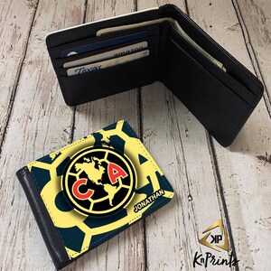 Custom Men Wallet Club America. Personalized Wallet. Gift Wallet. Pu ...