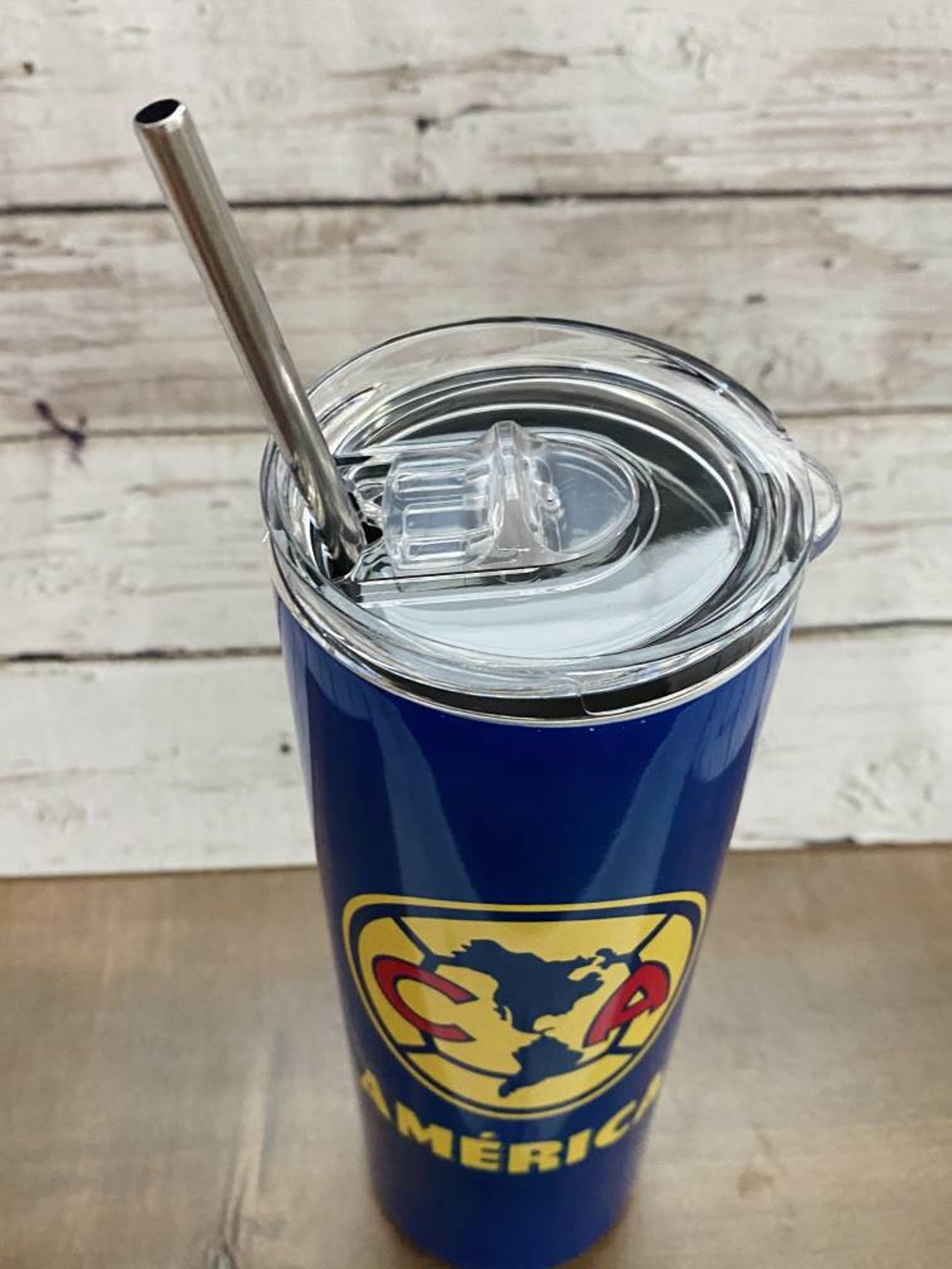 Custom 20oz Skinny Tumbler Club America White Tumbler with | Etsy