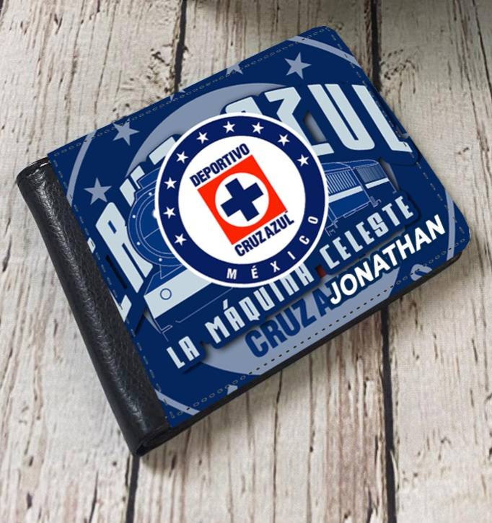 Custom Men Wallet Cruz Azul Personalized Wallet. Gift Wallet. - Etsy