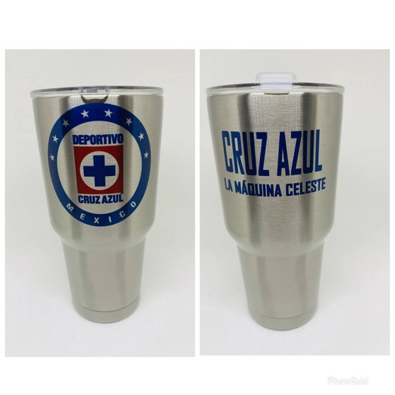 Termo Cruz Azul 30 Oz Stainless Steel Tumbler Silver and - Etsy