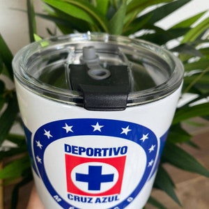 Termo Cruz Azul Campeon 30 Oz Stainless Steel Tumbler White. Coffee Mug ...