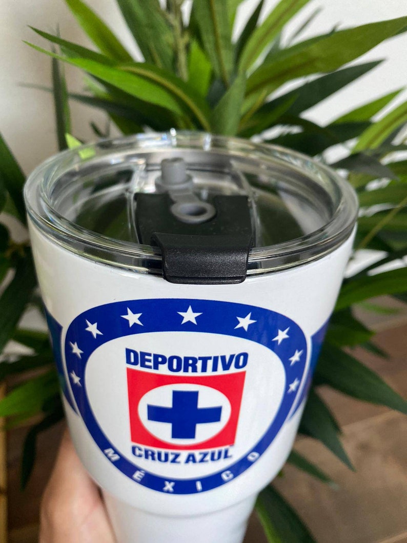 Termo Cruz Azul Campeon 30 Oz Stainless Steel Tumbler White. - Etsy