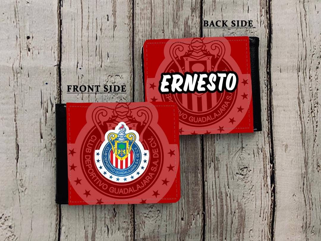 Custom Men Wallet Chivas De Guadalajara. Personalized Wallet. Gift ...