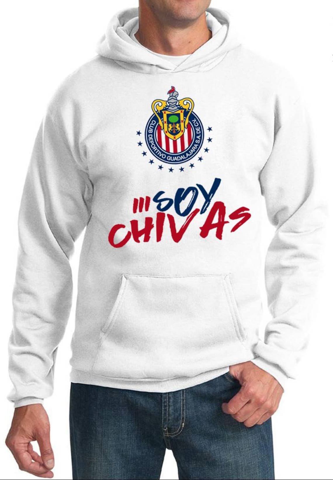 Hoodie Chivas De Guadalajara. Sport Polyester Hoodie. Custom | Etsy