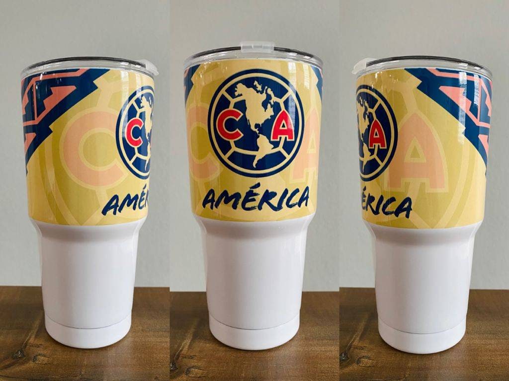 Termo Club America 30 Oz Stainless Steel Tumbler Silver and White ...