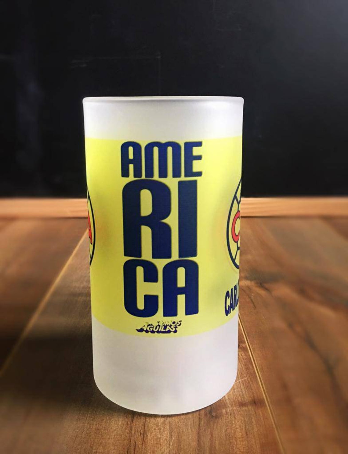 Club America 18 Oz Clear Glass Beer Mug. Tarro De Vidrio Claro Aguilas ...