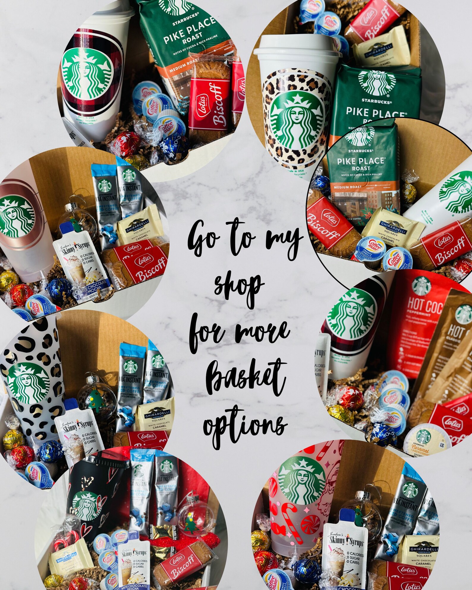 Coffee Gift Gift Basket Starbucks Gift Box Christmas - Etsy