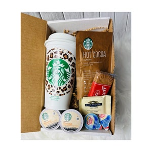 Coffee Gift Gift Basket Starbucks Gift Box Christmas - Etsy