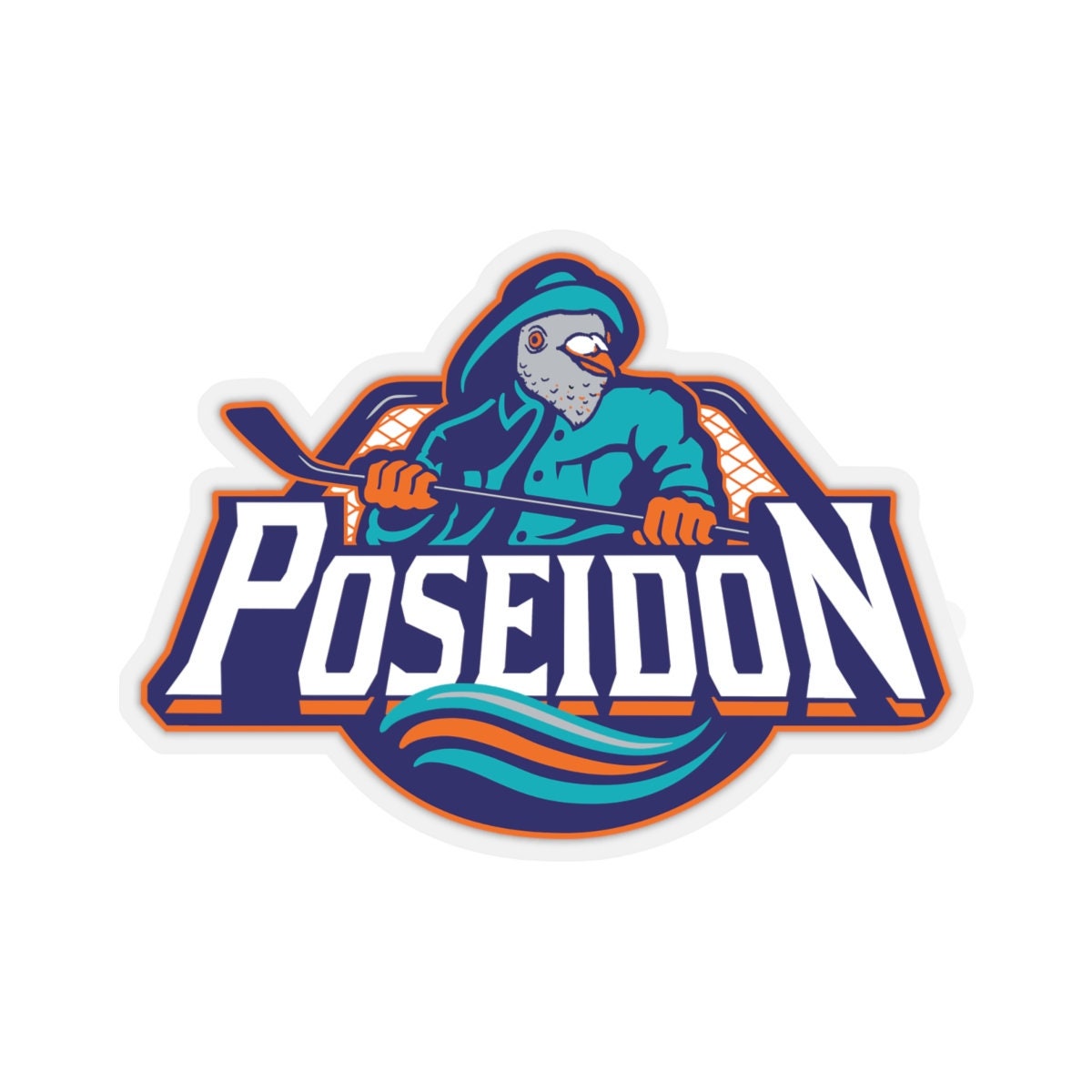 New York Poseidon Kiss-cut Stickers - Etsy