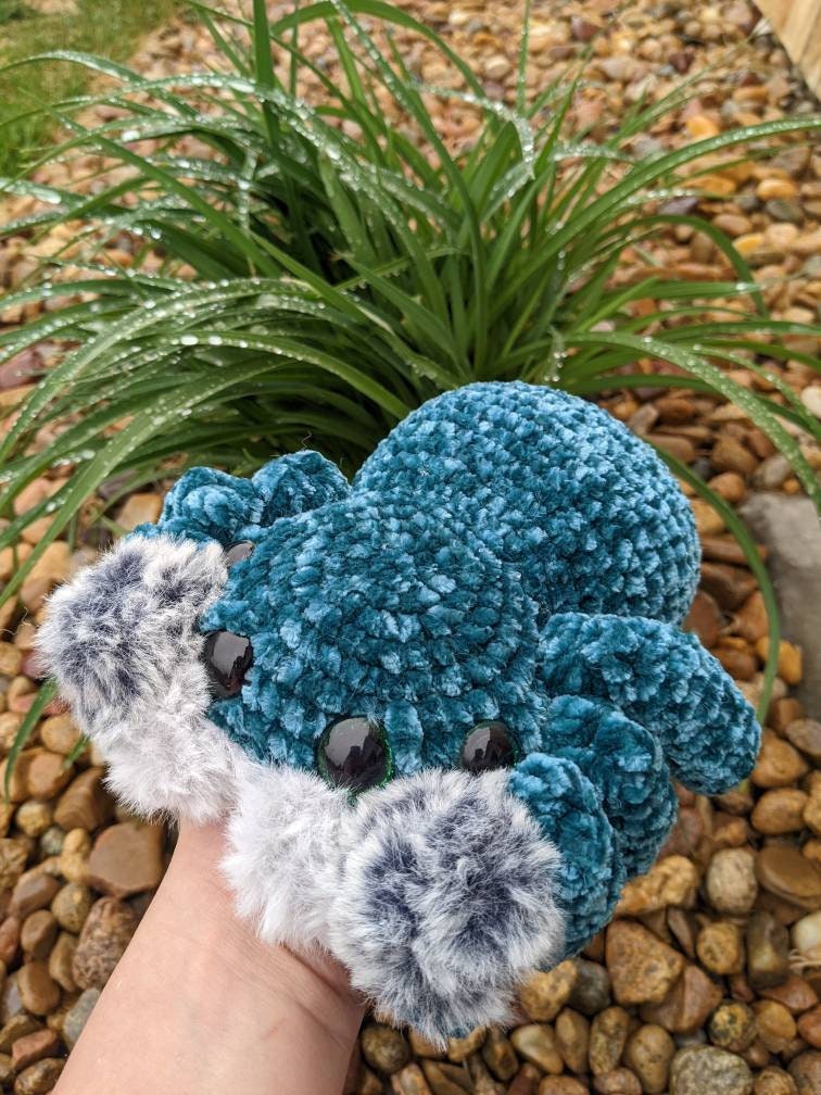 PHYSICAL ITEM Handmade Crochet Teal Spider - Etsy UK