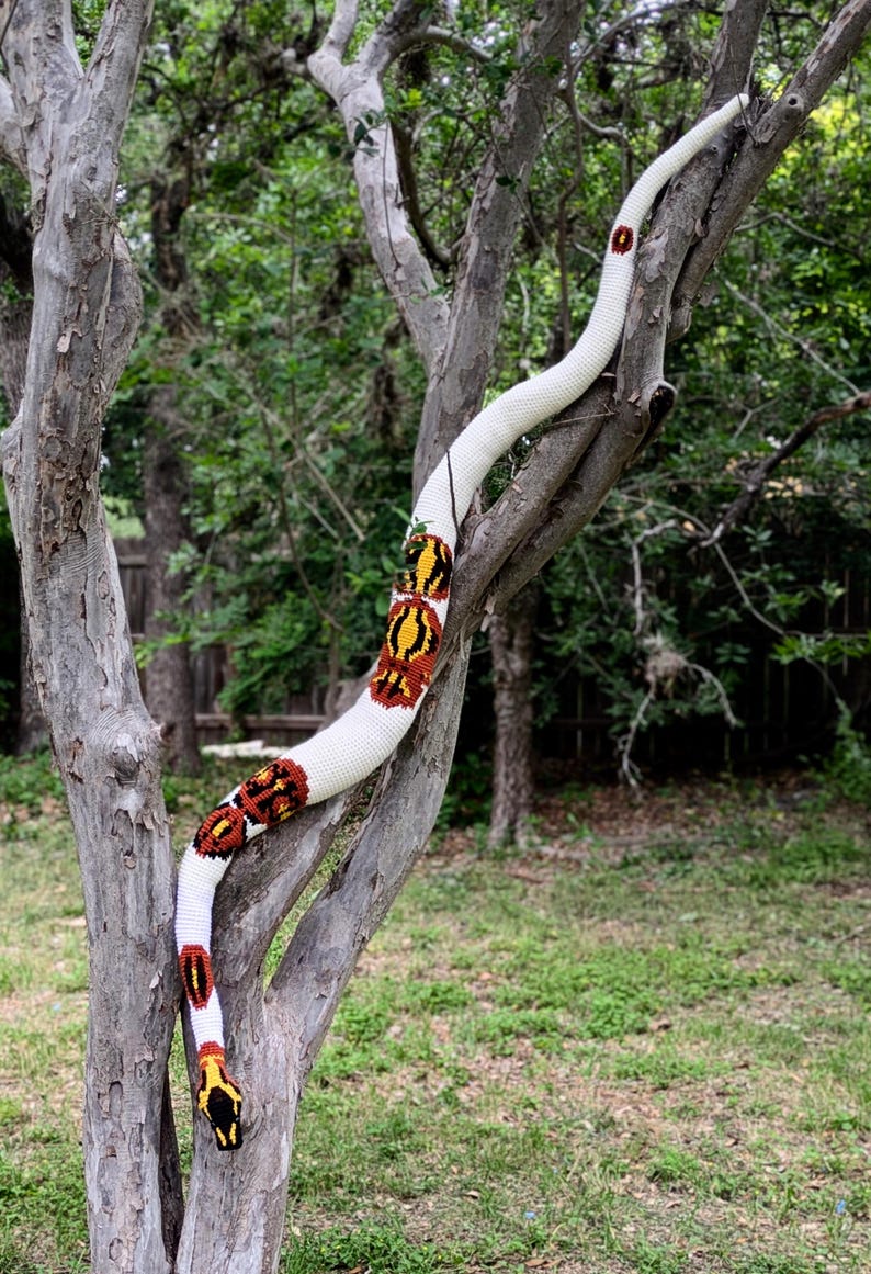 PATTERN ONLY Crochet Large Piebald Snake Over 5 Feet Long PDF File Only ...