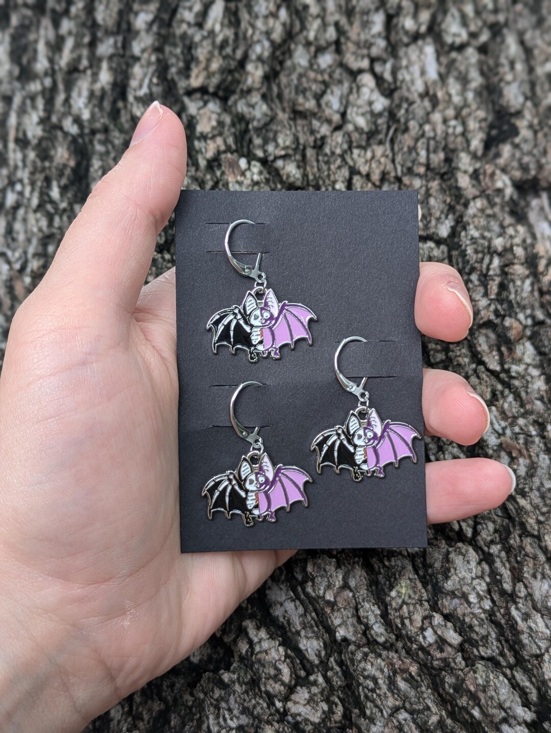 Undead Bats 3 Pack Hand Assembled Stitch Markers Crochet Stitch Markers ...