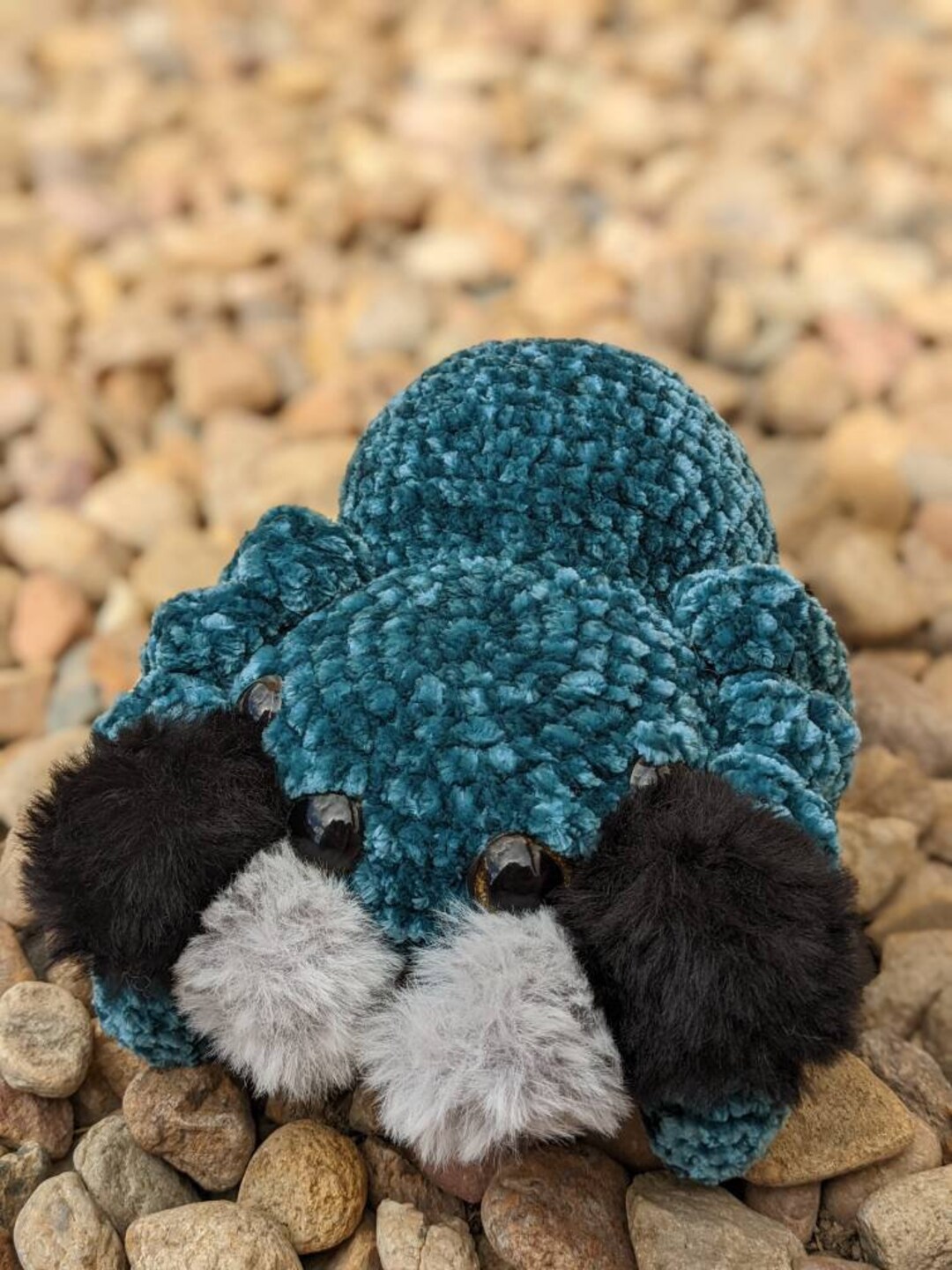 PHYSICAL ITEM Handmade Crochet Teal Spider - Etsy UK