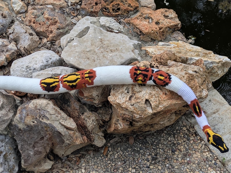 PATTERN ONLY Crochet Large Piebald Snake Over 5 Feet Long PDF File Only ...