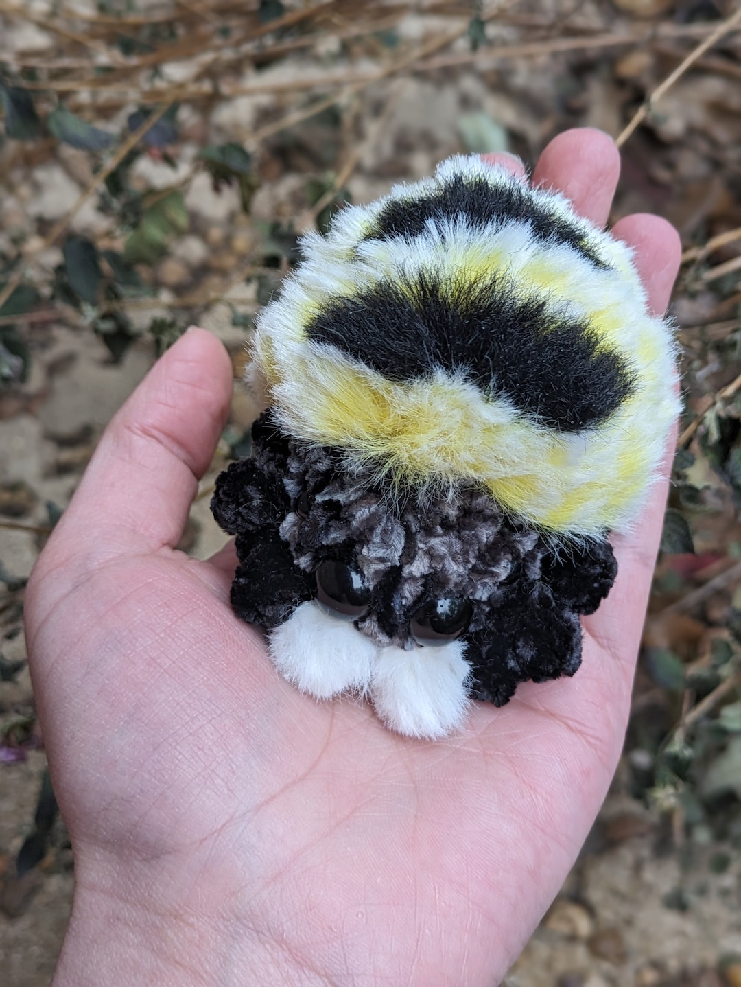 PHYSICAL ITEM Handmade Crochet Velvet Wingless Spiderbee - Etsy
