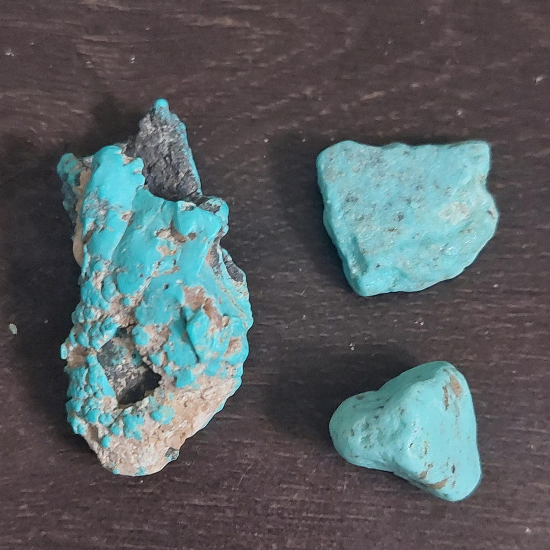 Raw Turquoise Chunks (sleeping Beauty): 3g-24g Each; Arizona-usa Origin ...