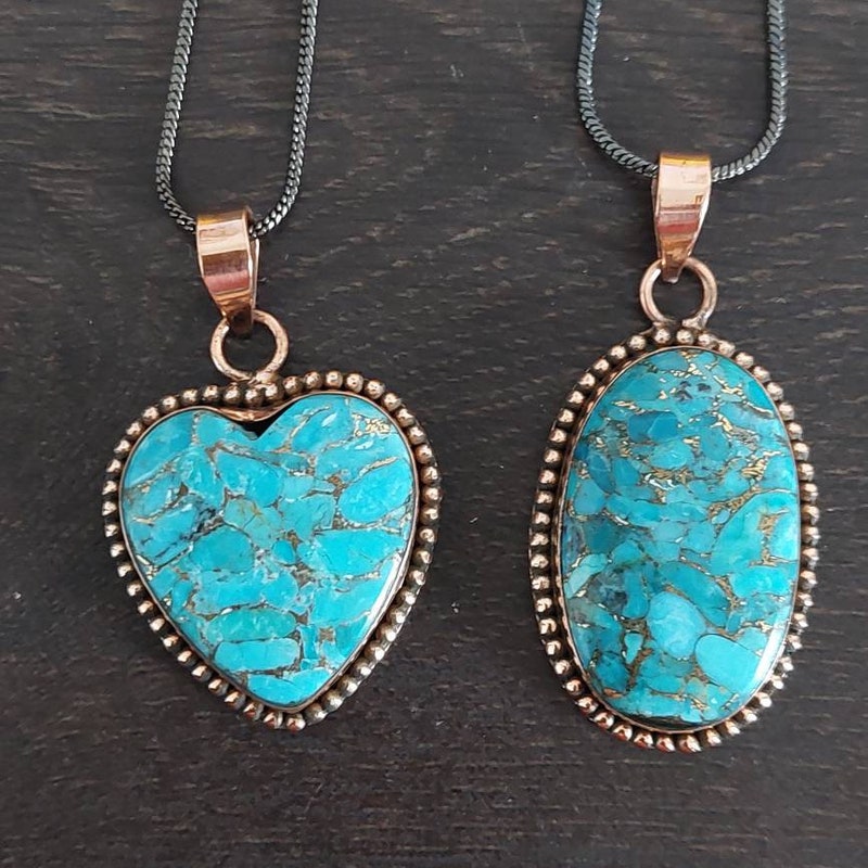 Turquoise Pendant - Etsy