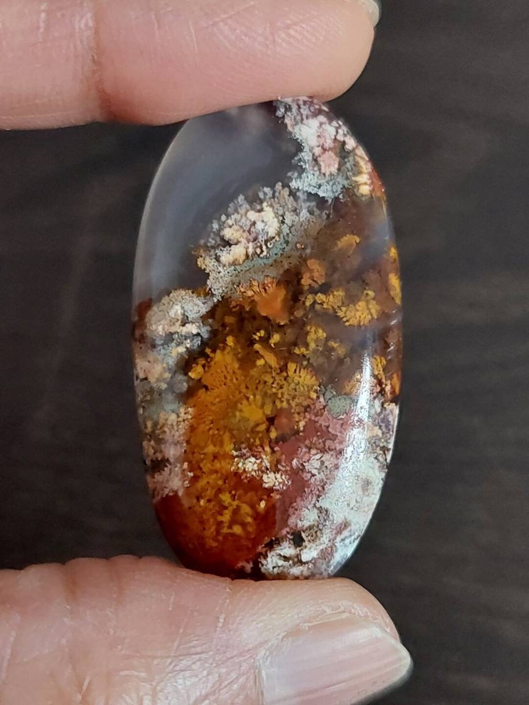Scenic Moss Agate Cabochons: Java Crystal (indonesian) - Etsy