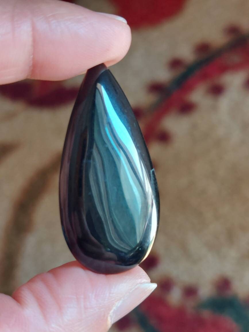 Black Nephrite JADE california Origin Natural High Grade | Etsy